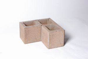 LEIER KAISERSTEIN MODERN KERÍTÉS SAROKELEM 40 X 20 X 20 CM AGYAGSZÜRKE ...